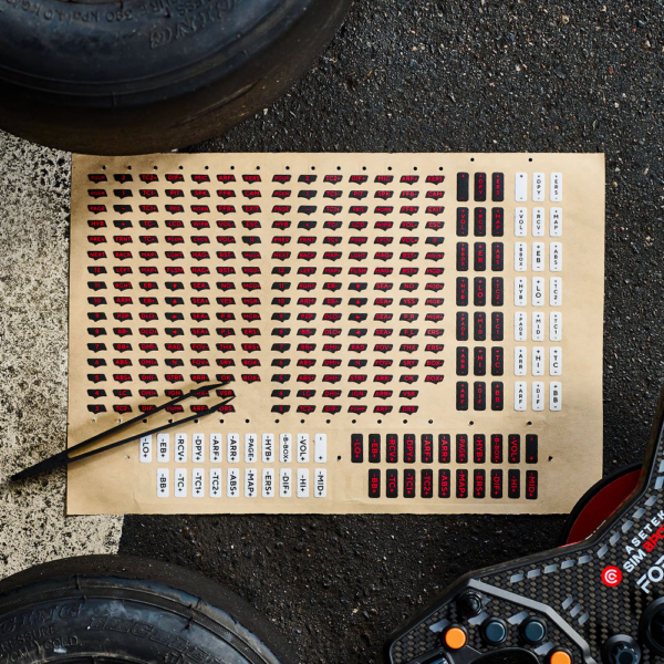 Red Sticker Sheet - Personalize Your Gear with Asetek