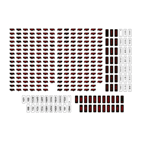 Red Sticker Sheet - Enhance Your Sim Racing Gear