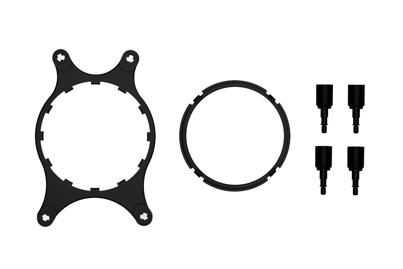 Retention Kit AMD AM4/5 Black Electro Premium | Asetek Racing