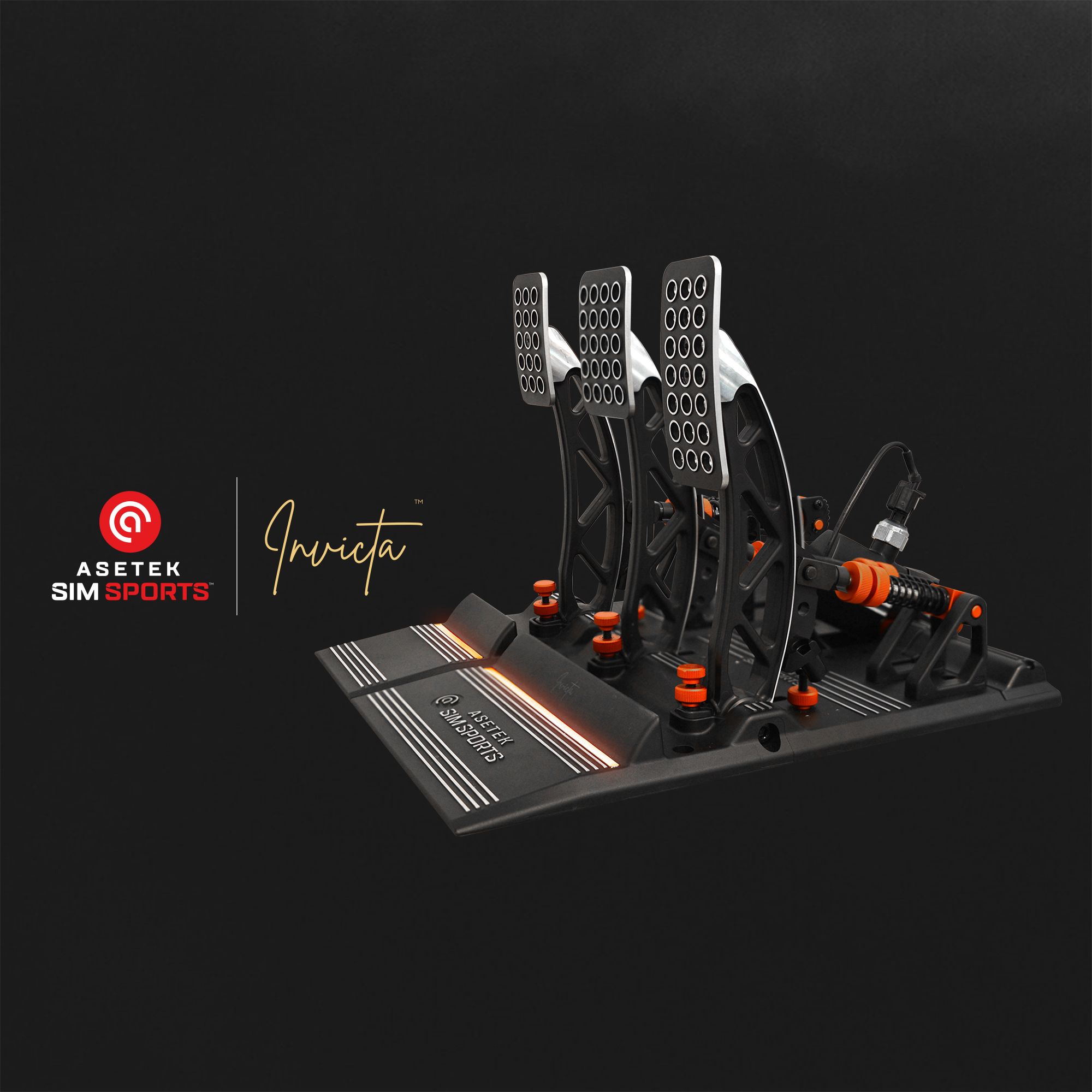 Asetek SimSports™ Now Shipping Invicta™ Sim Racing Pedals - Asetek